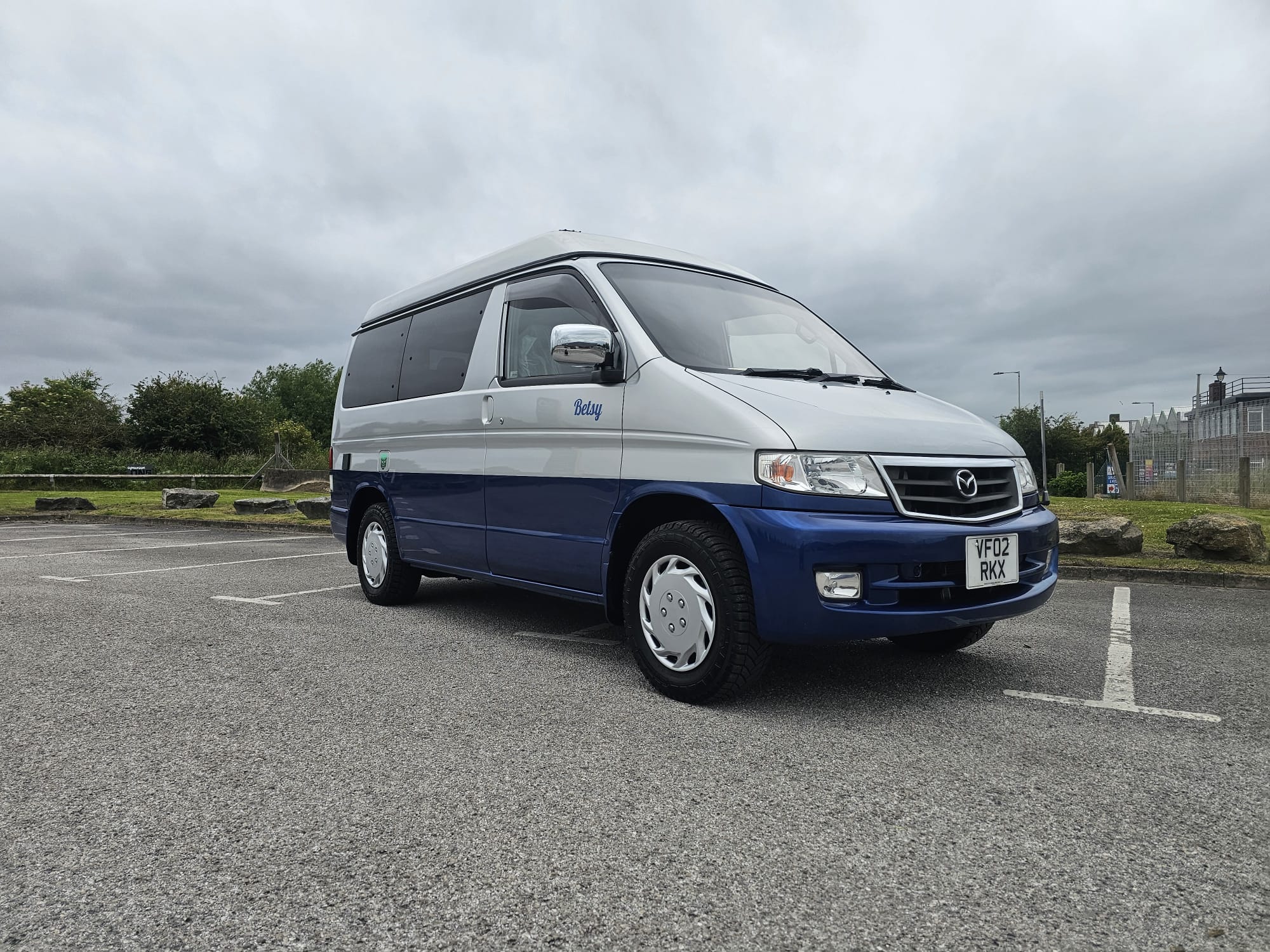 Modern Makeover: Transforming a Classic Mazda Bongo with a Two-Tone ...