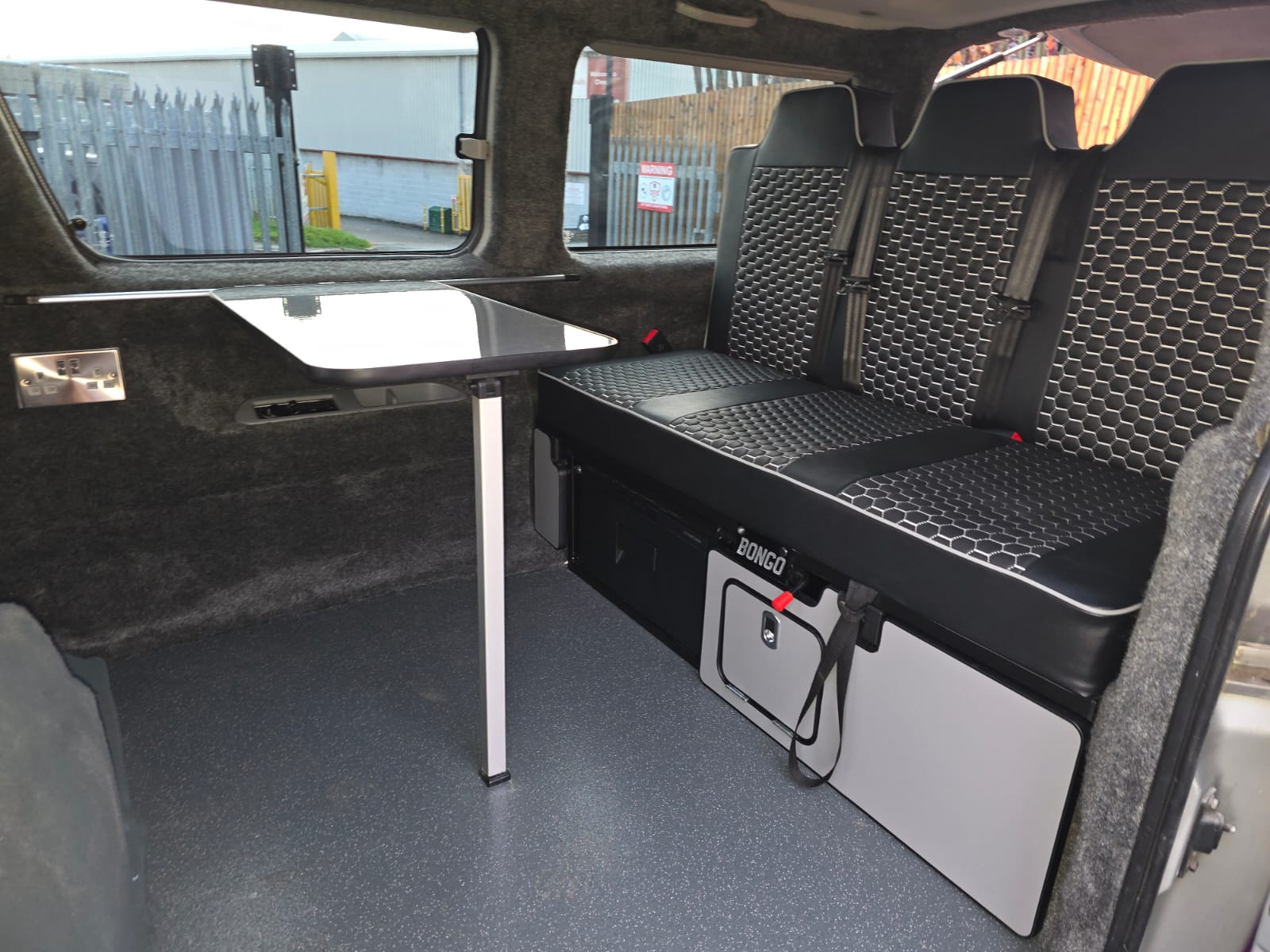 Mazda Bongo rock and roll bed with ultra wide full width design