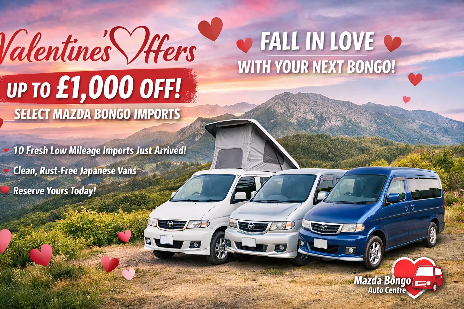 Mazda Bongo Fresh Imports Arrive With Valentine’s Savings